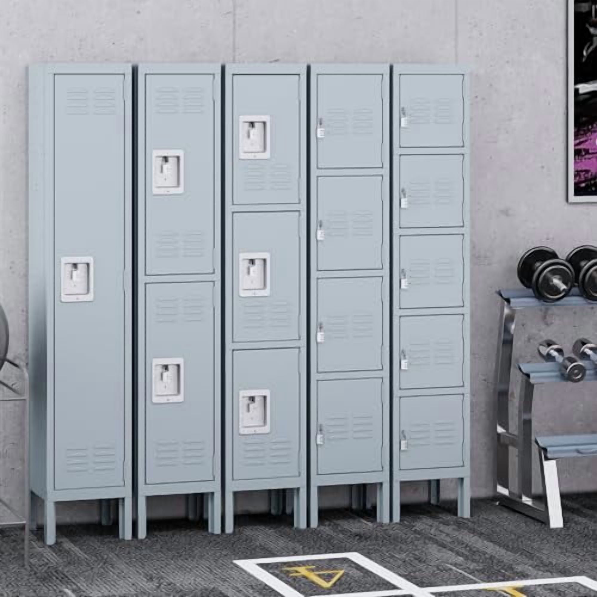 SISESOL Metal Locker for School,Metal Storage Lockers for Employees ...