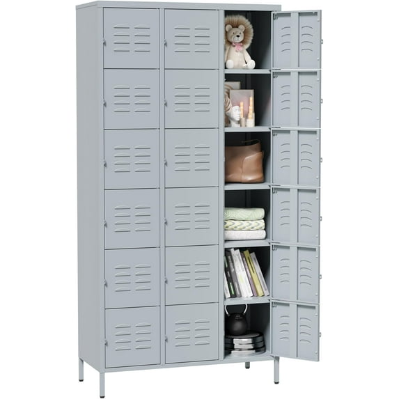 SISESOL Metal Lockers for Employees,Lockable Storage Locker with Shelf ...