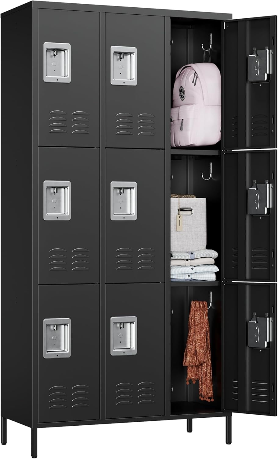 SISESOL Metal Lockers for Employees,Lockable Storage Locker with Shelf ...