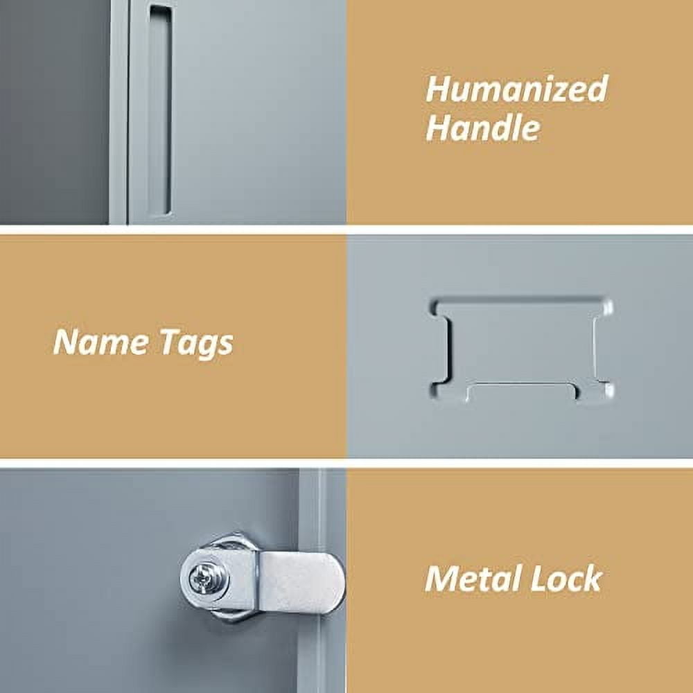 SISESOL Metal Lockers for Employees Steel Locker Large School Locker ...