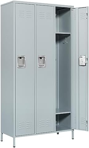 SISESOL Metal Lockers for Employees Steel Locker Large School Locker ...