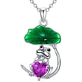 SISGEM Frog Necklace for Women 925 Sterling Silver Cute Frog with ...
