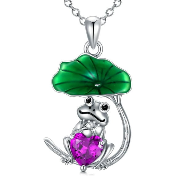 SISGEM Frog Necklace for Women 925 Sterling Silver Cute Frog with ...