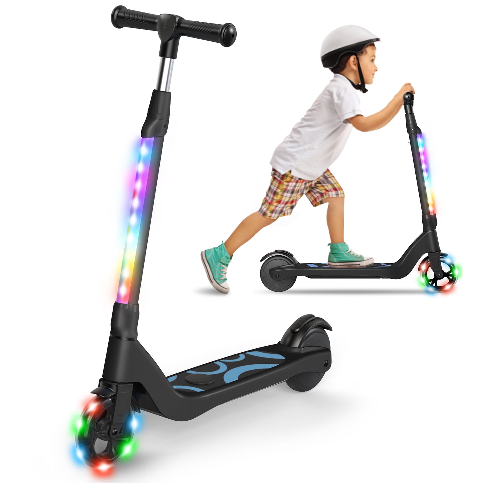 SISIGAD 5.3" Electric Scooter for Kids Ages 6-12, 80W Kids Kick Scooter ...