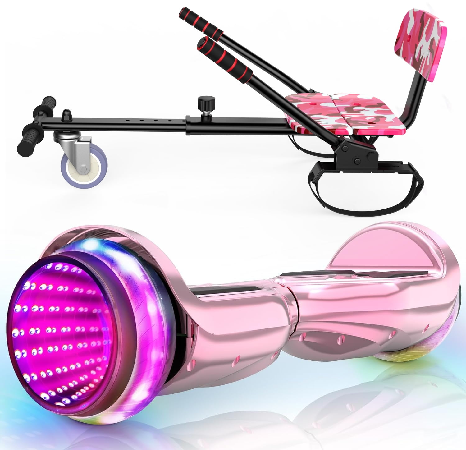 SISIGAD Bluetooth Hoverboard with Seat, Hoverboard Go Kart Conversion ...