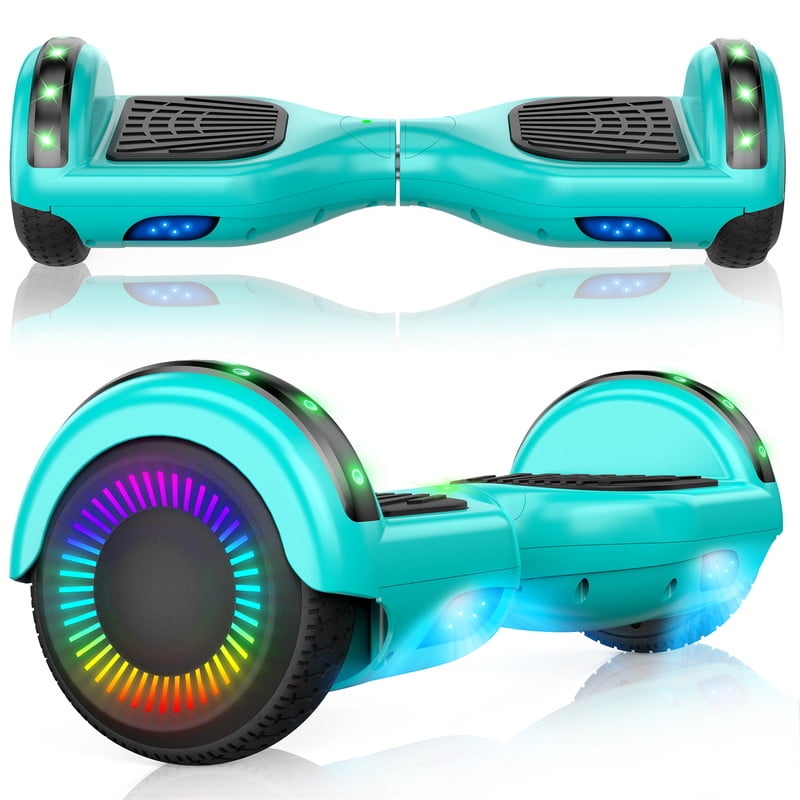 SISIGAD Flash Wheel Hoverboard 6.5" Self Balancing Electric Scooter ...