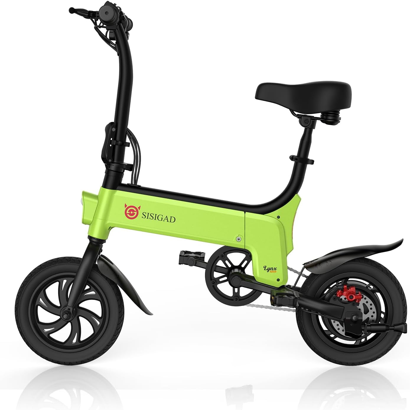 SISIGAD Foldable Electric Bike for Kids Teens, 300W Powerful Motor,12 ...