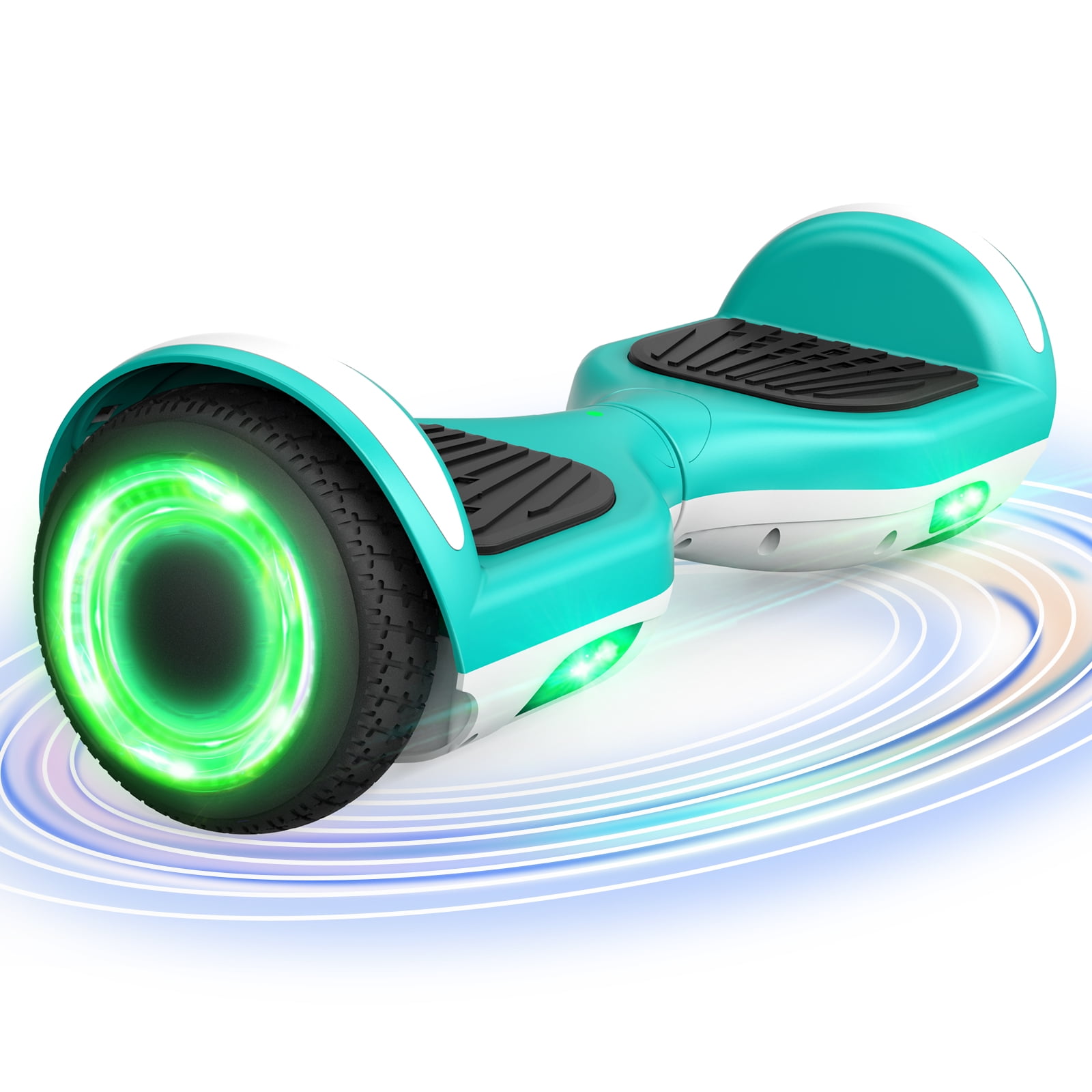 SISIGAD Hoverboard, 6.5" Hoverboard for Kids with Green Flashing Wheels ...