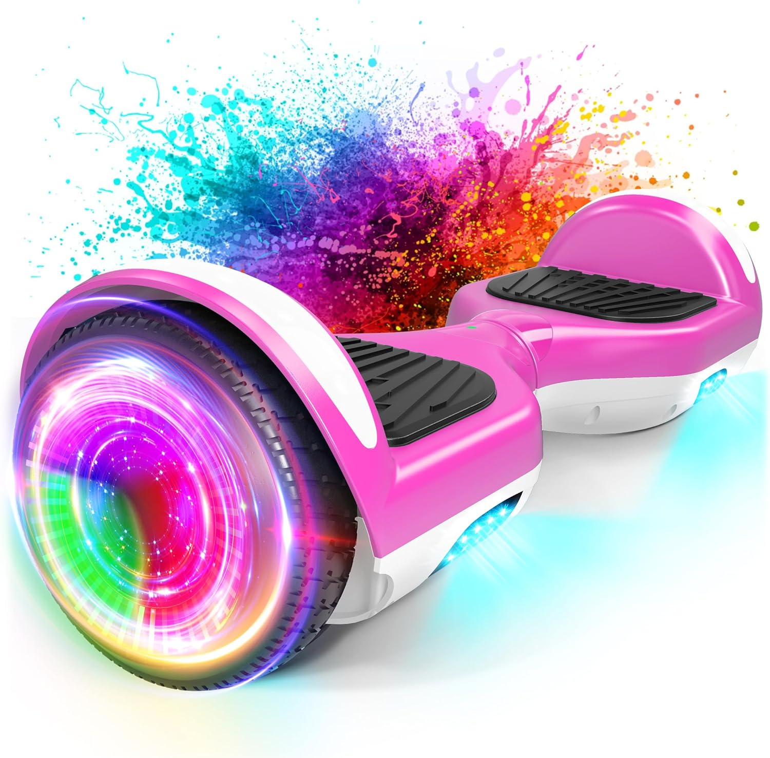 SISIGAD Scooter, Electric Scooters with Bluetooth & 6.5" Flash Wheels ...