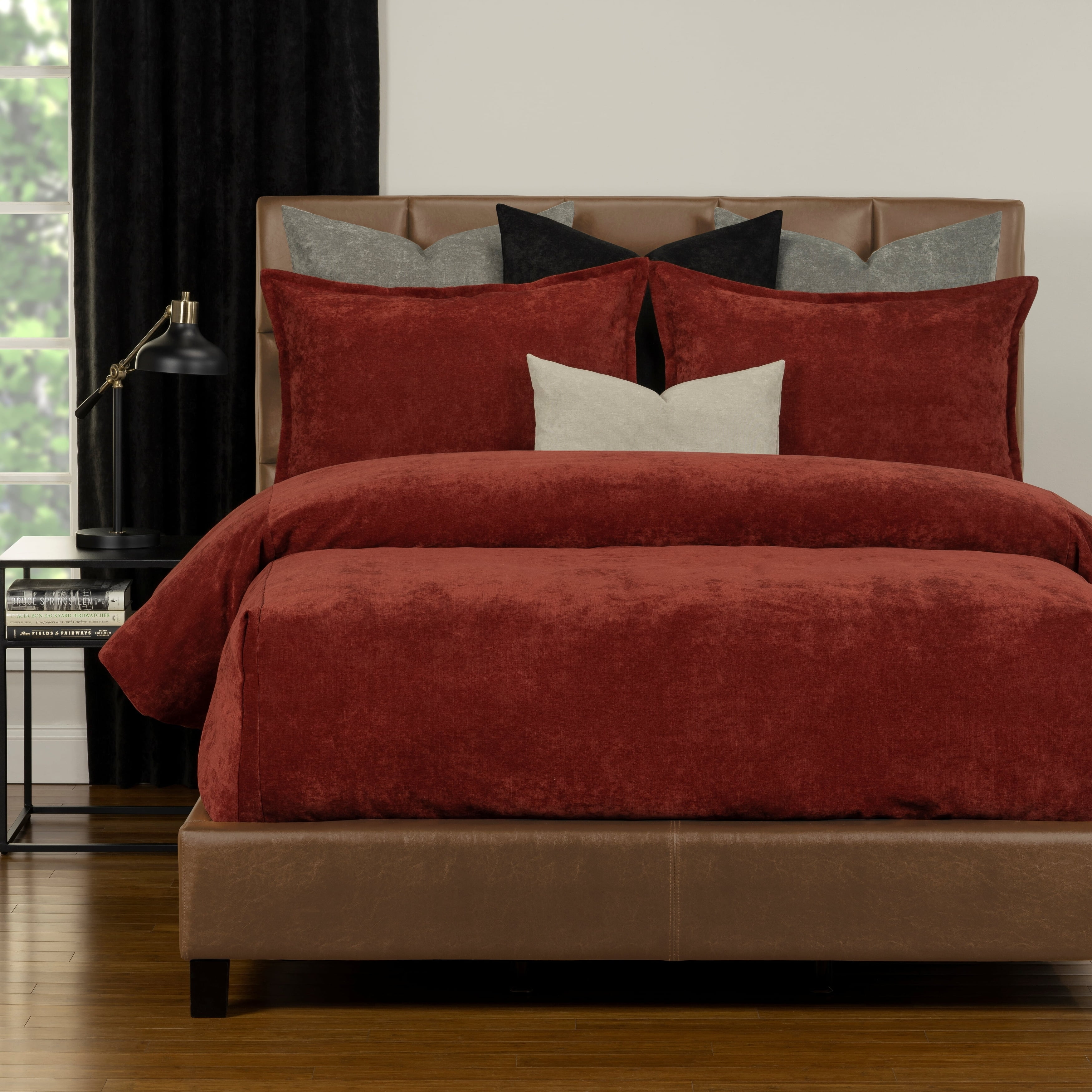 SIScovers Mixology Padma 7 Piece Bedcap Comforter Set Bronze Queen 7 ...