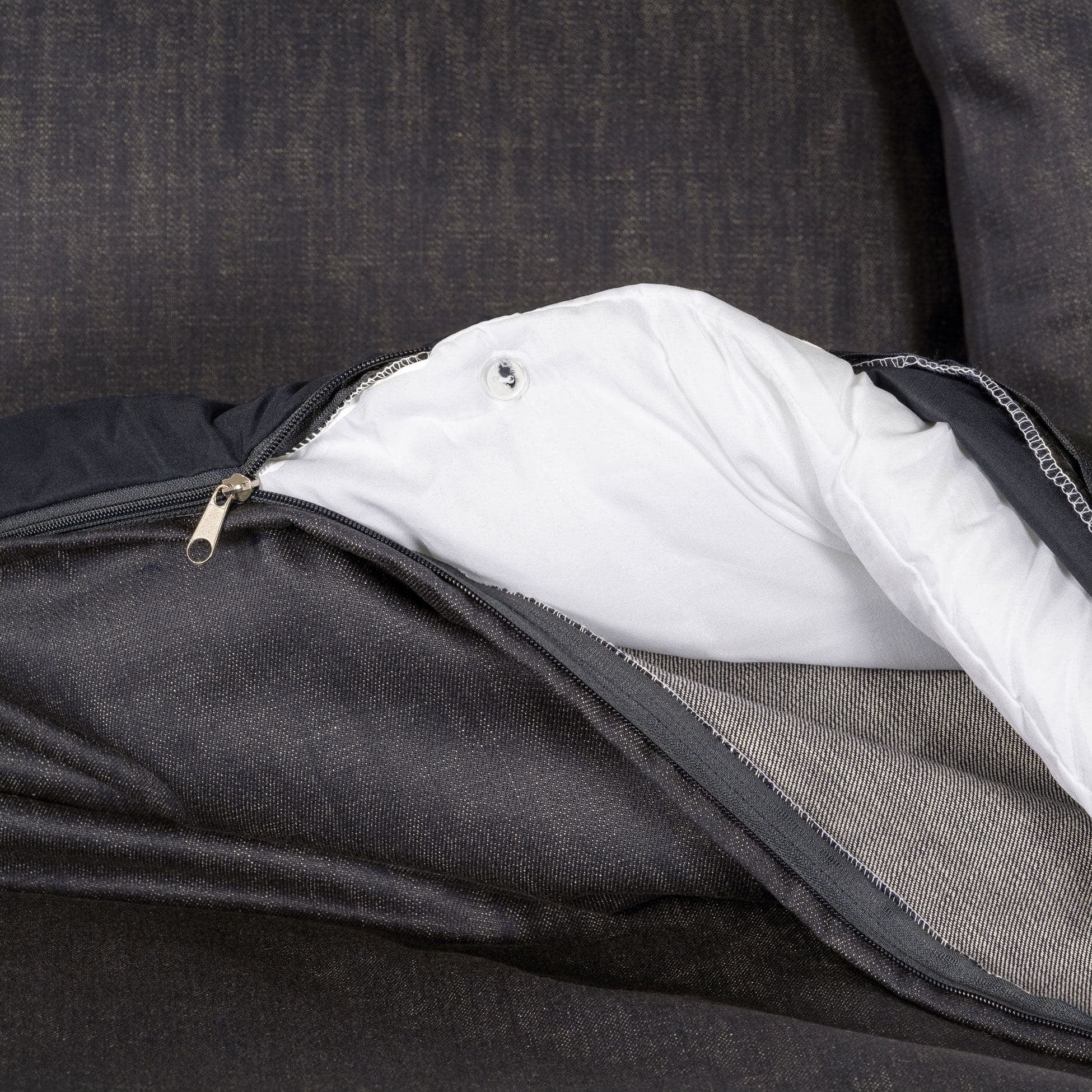 SIScovers Overall Denim-Style Bed Cap Comforter Set with Sewn Corners ...