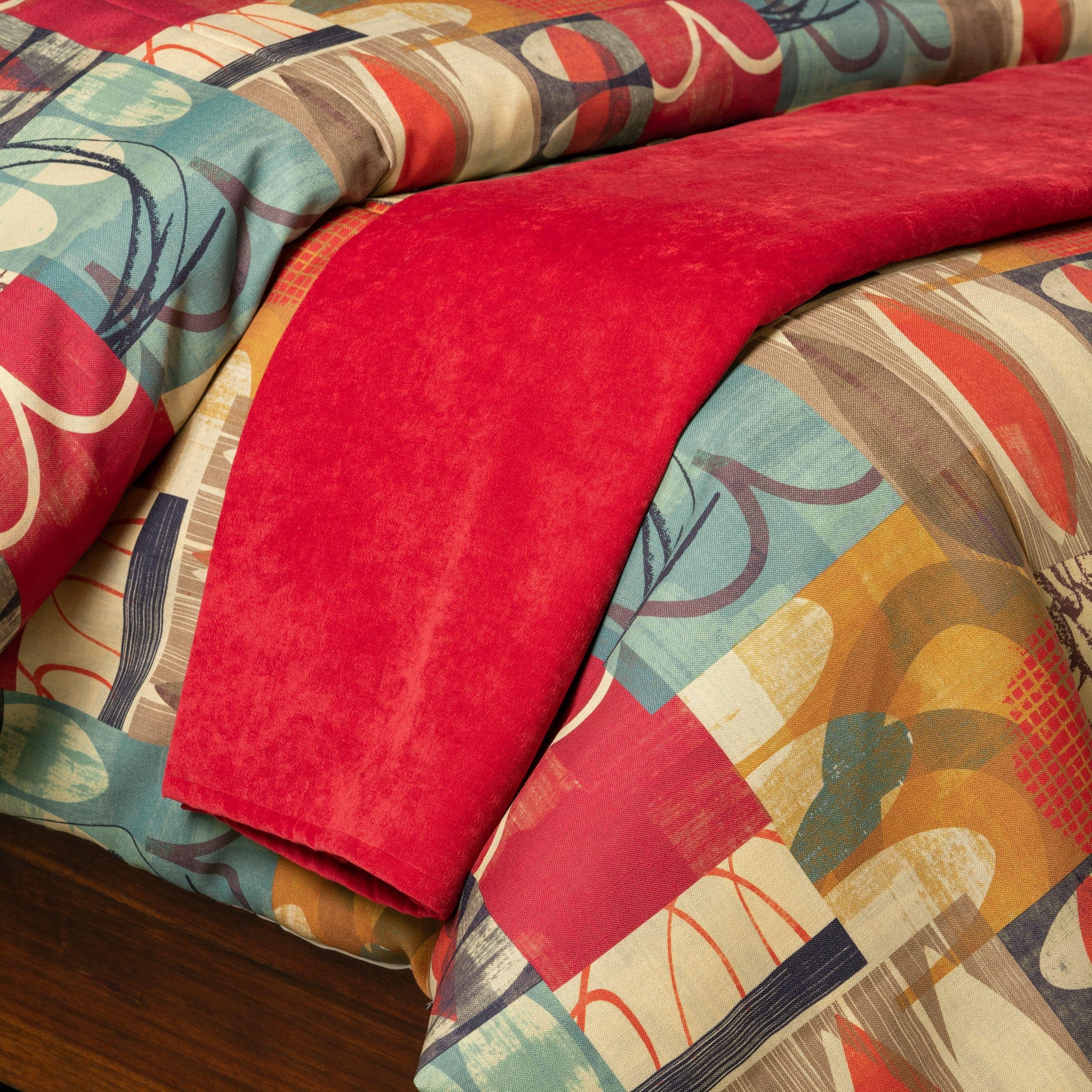 SIScovers Padma Velvet Throw-Style Bed Scarf Full - Berry - Walmart.com