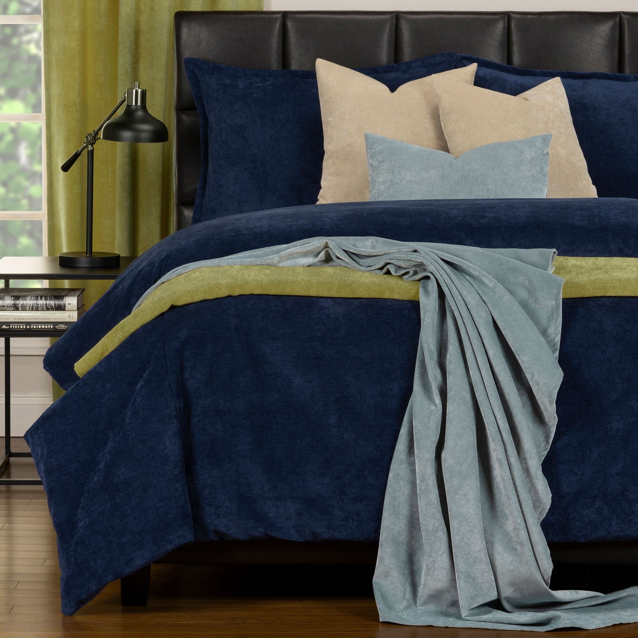 SIScovers Padma Velvet Throw-Style Bed Scarf Twin - Dusk - Walmart.com