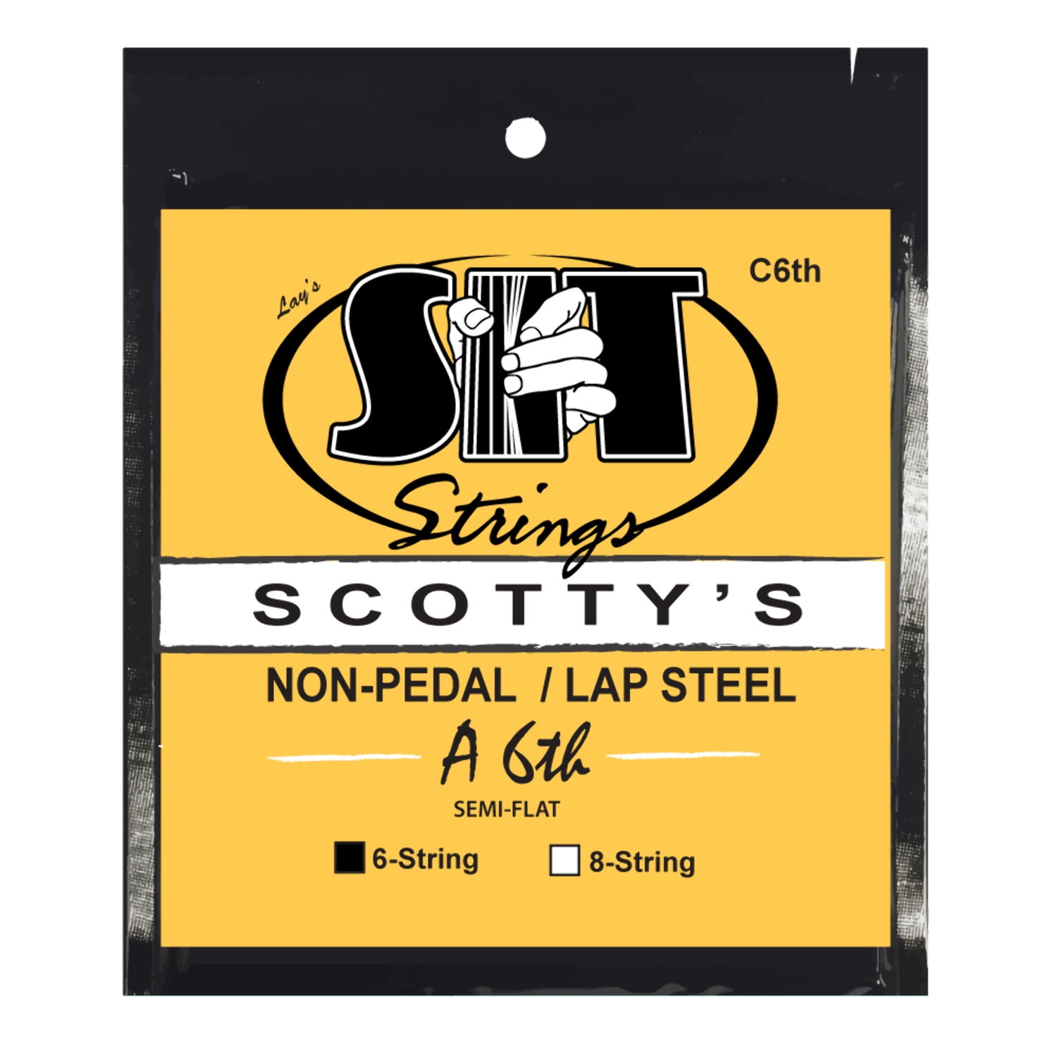 SIT Strings SC6A6TH Scotty's Lap Steel A6th Silencer Semi-Flat Nickel ...