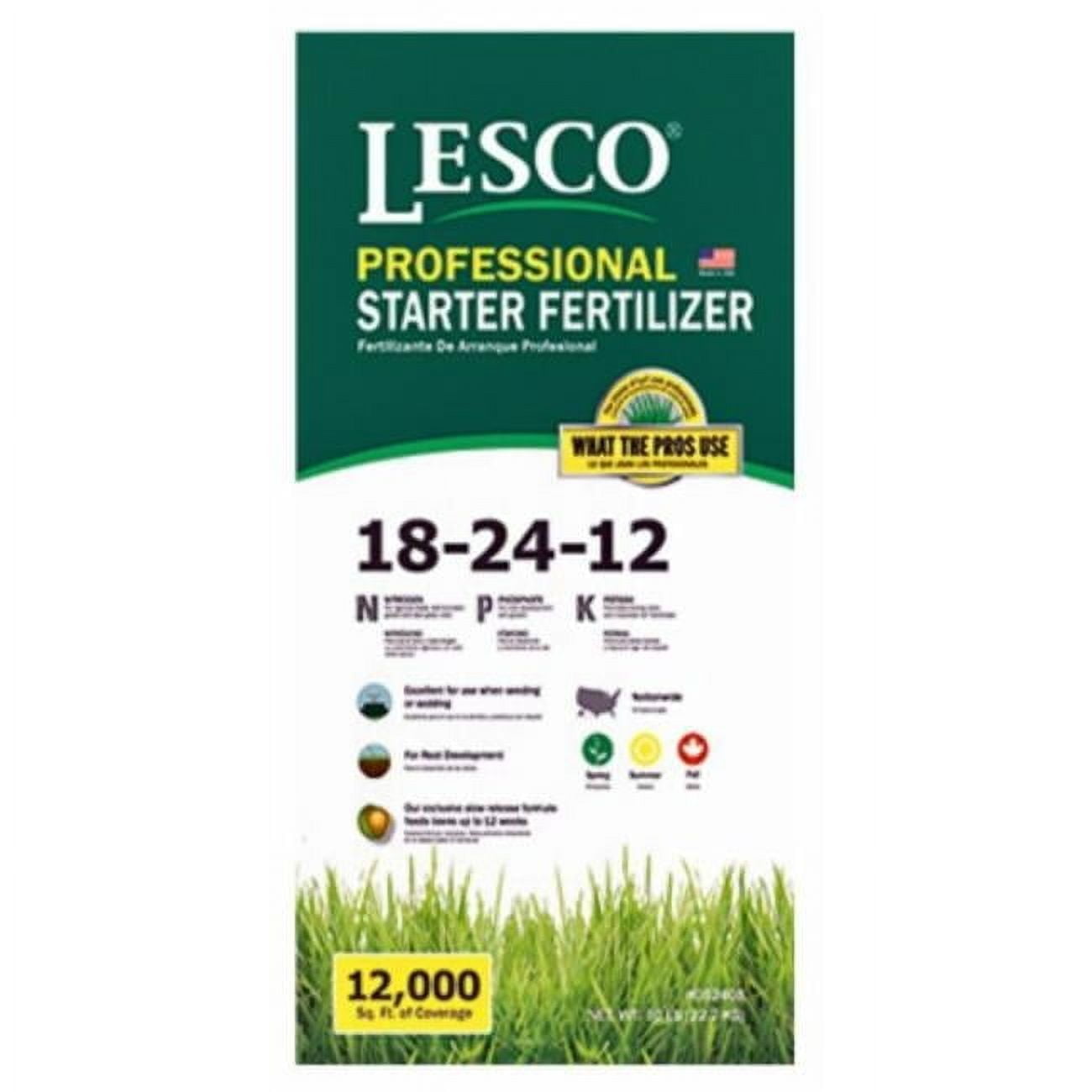 Siteone Lesco Professional Starter Turf Fertilizer, 18-24-12, 12000 sq ...