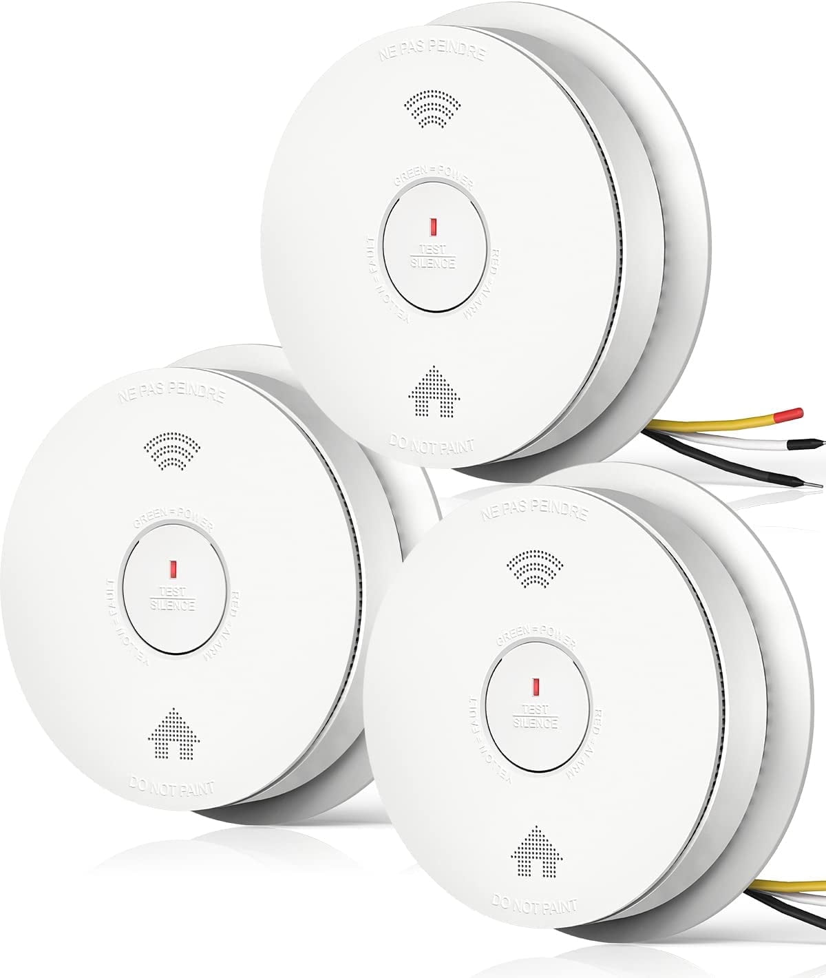 SITERWELL 2-in-1 Smoke & CO Detector with Voice Alert, Self-Check ...