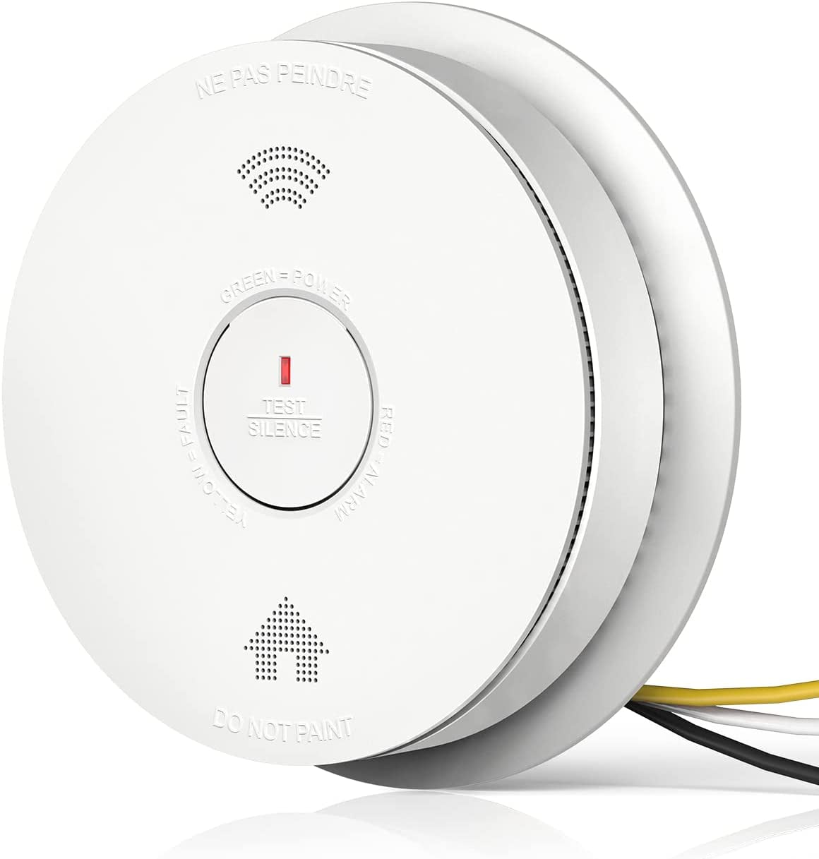 SITERWELL 2 in 1 Smoke/CO Detector, Voice Alert, Hardwired, 2 AA ...