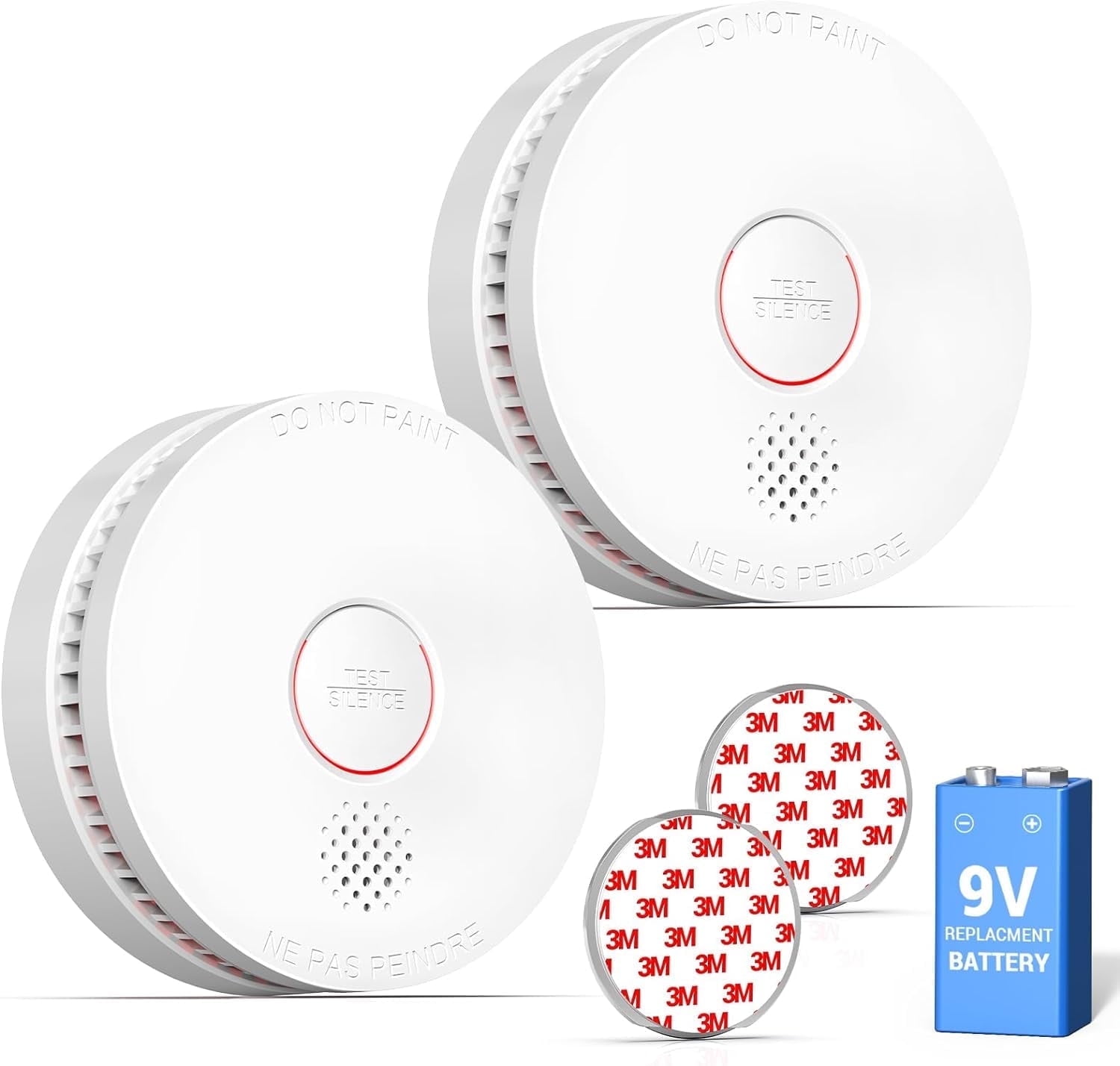 SITERWELL Smoke Alarm, 10-Year Life, Photoelectric Sensor, Fire Alert ...