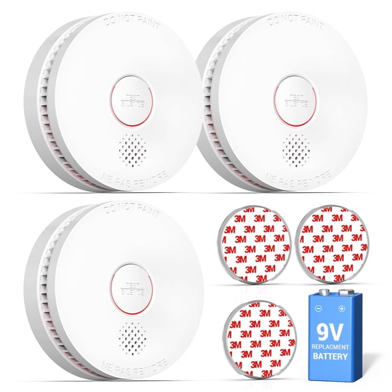 SITERWELL Smoke Detector 10-Year Fire Alarm with Photoelectric Sensor ...