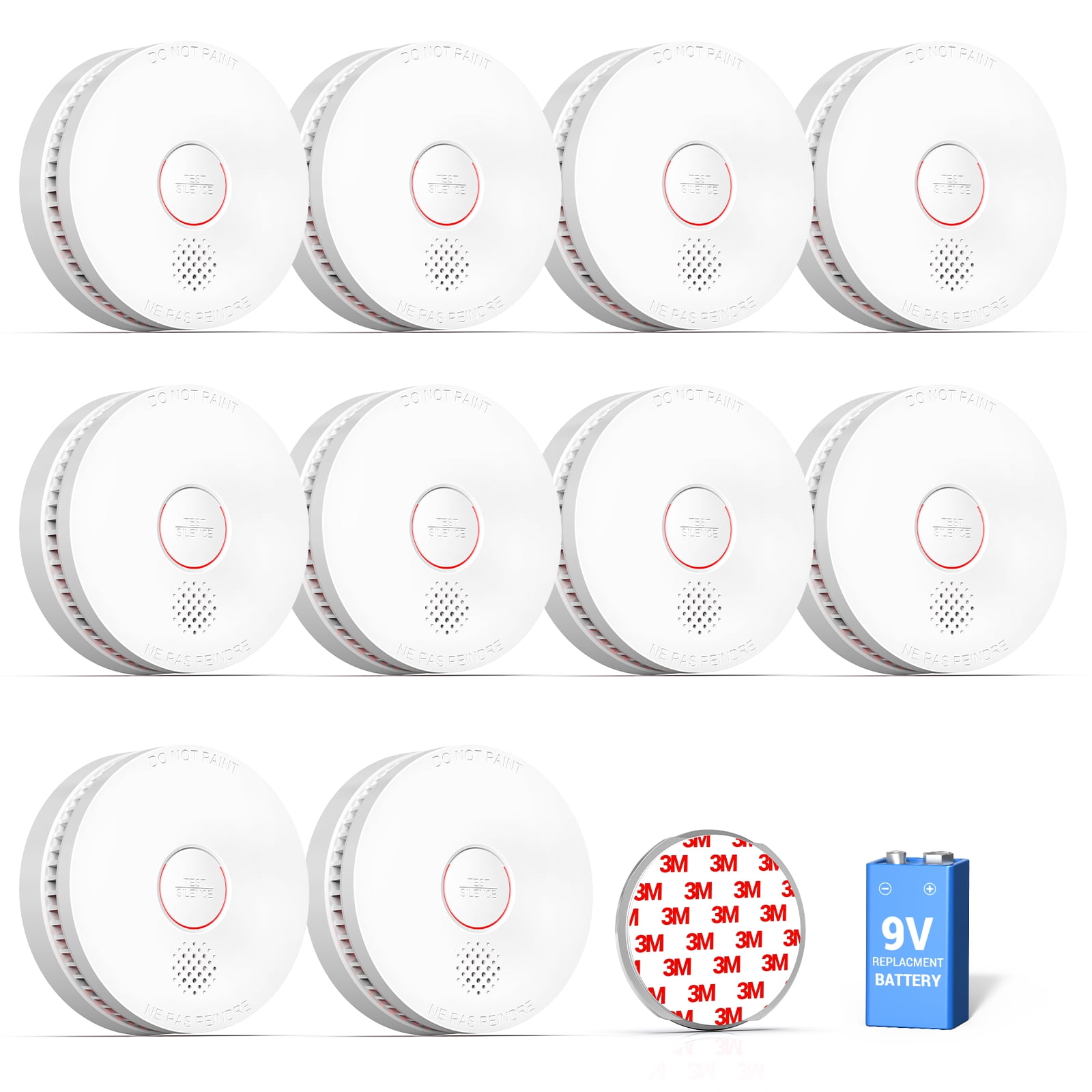 SITERWELL Smoke Detector, 10 Year Product Life Fire Alarm with Magnetic ...