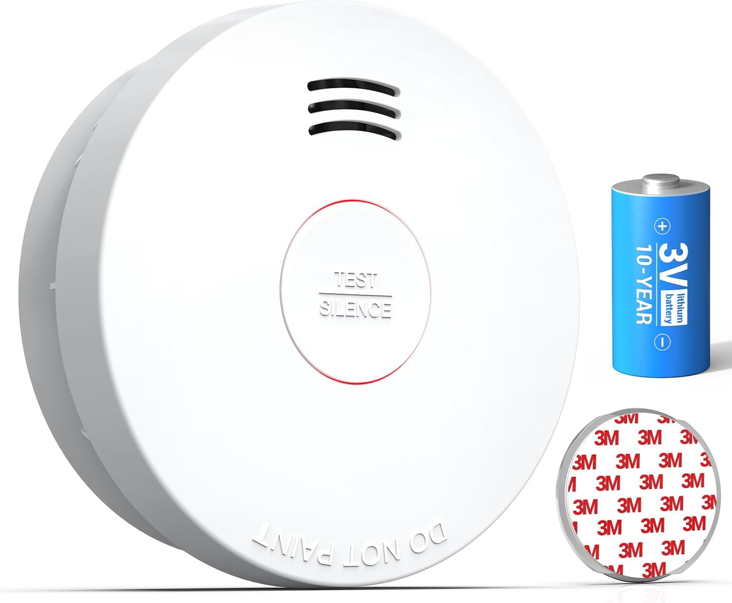 SITERWELL Smoke Detector, Smoke Detector 10 Year Battery with ...