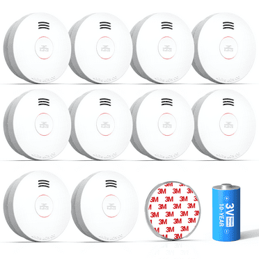 Kidde 10-Year Sealed Lithium Battery-Operated Photoelectric Smoke Detector Alarm, 5-inch ...