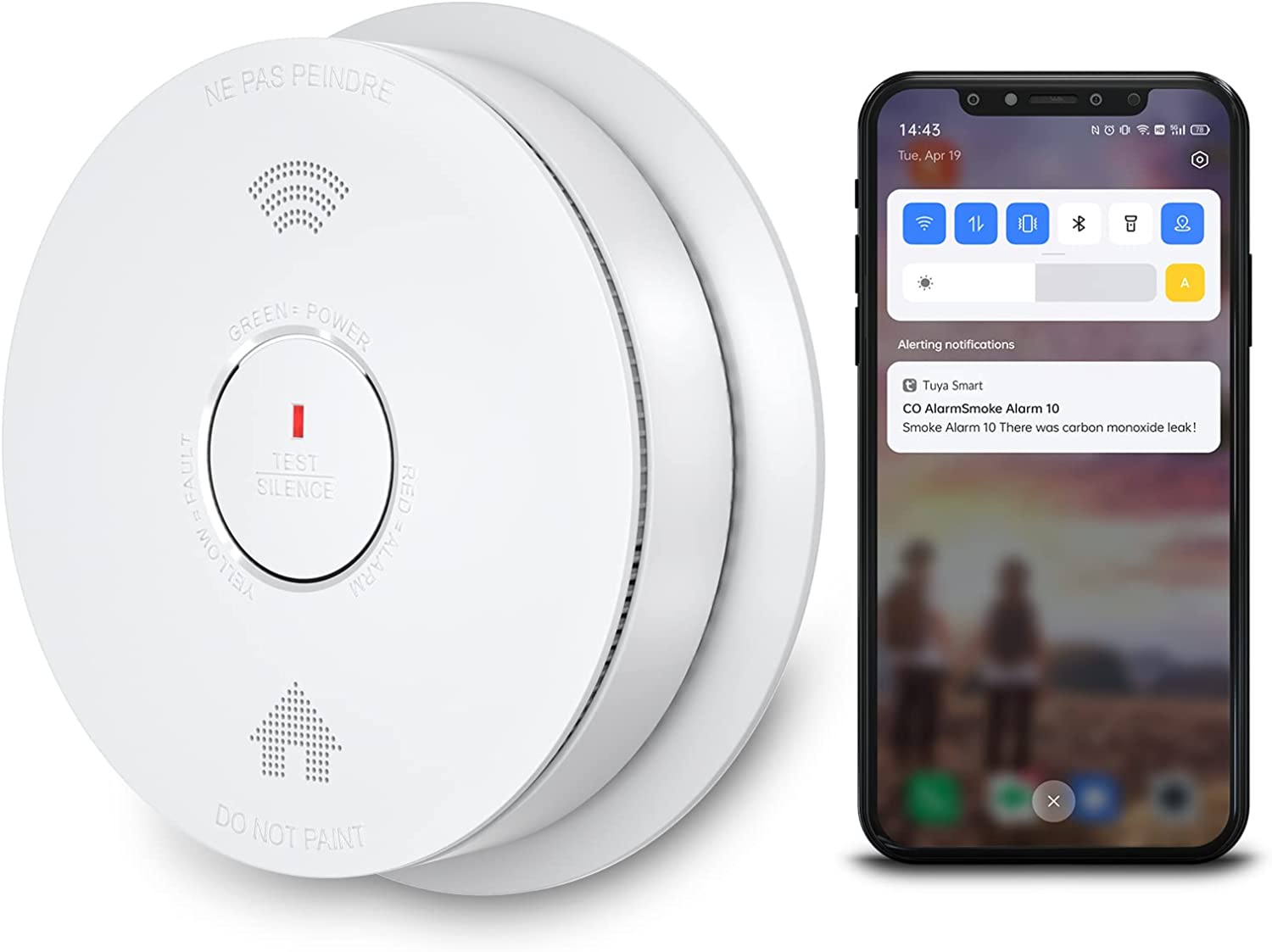 First Alert SC9120B Direct Wire Combination Smoke and Carbon Monoxide ...