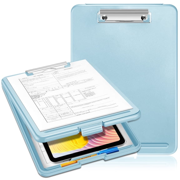 Arcticice 2-Pack Clipboards with Storage, A4 Binder Clipboard with Pen ...