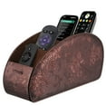 SITHON PU Leather Remote Control Holder - 5 Compartment Table TV ...