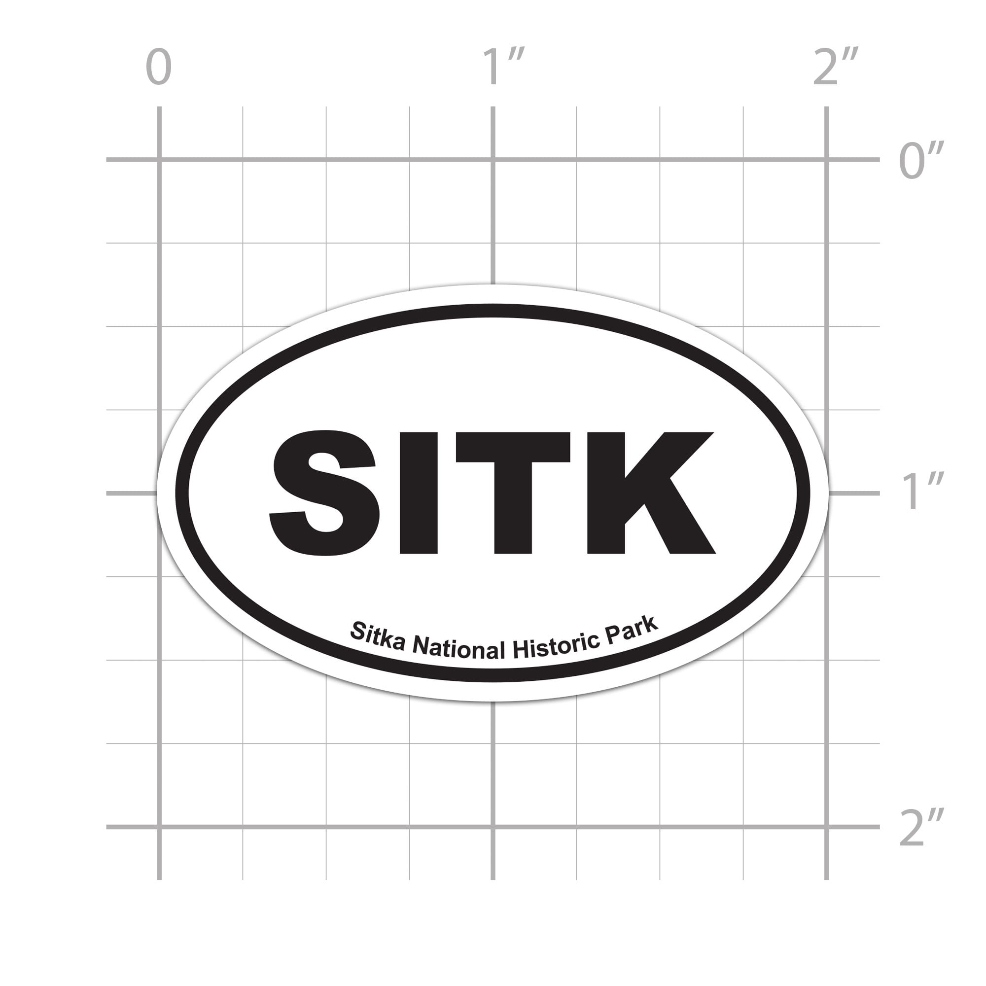 SITK Sitka National Historic Park Sticker for water bottle phone tumbler hard hatSITK travel ...