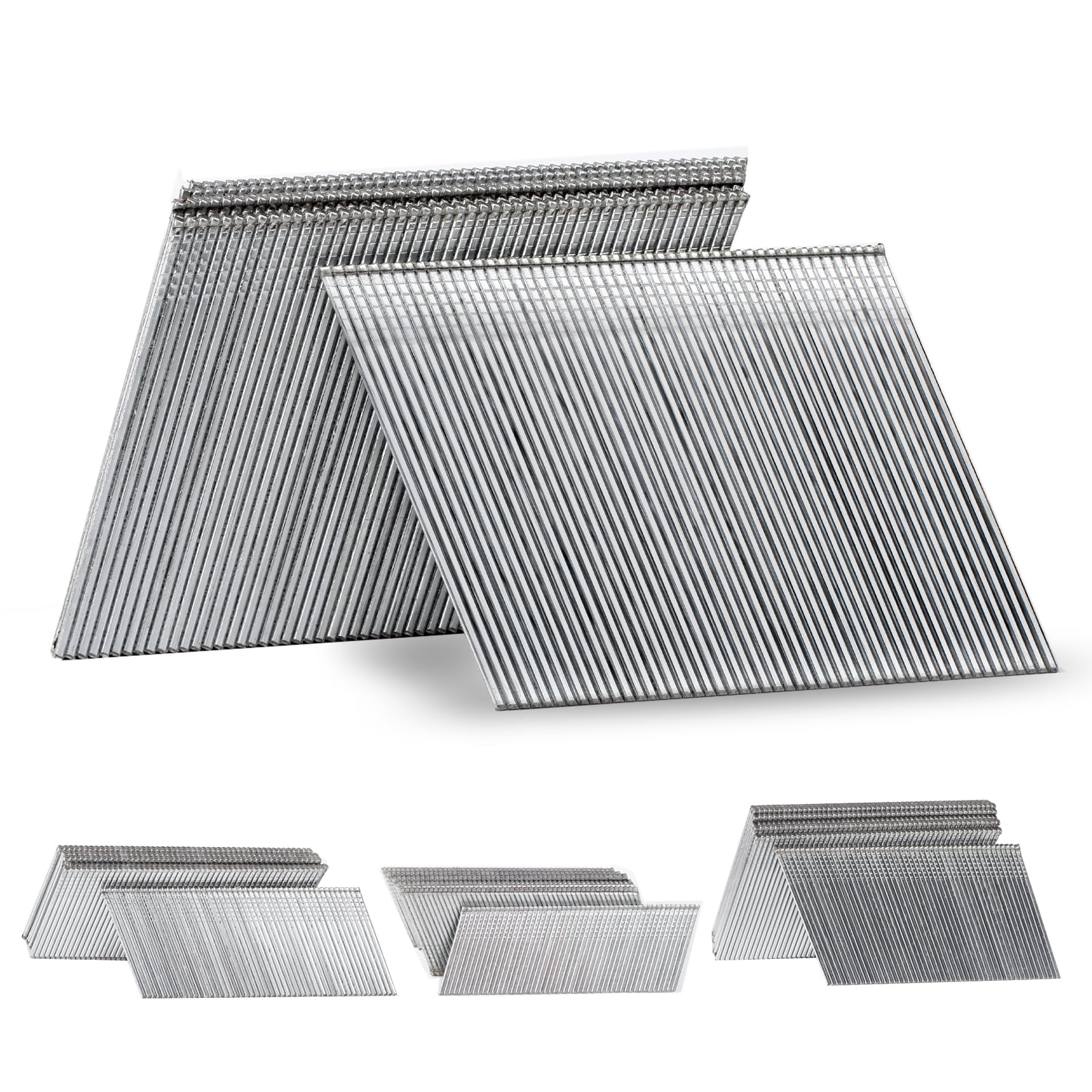 SITLDY 16 Gauge Angled Finish Nails, 20-Degree, 1200-Pack (1-1/4", 1-1/ ...