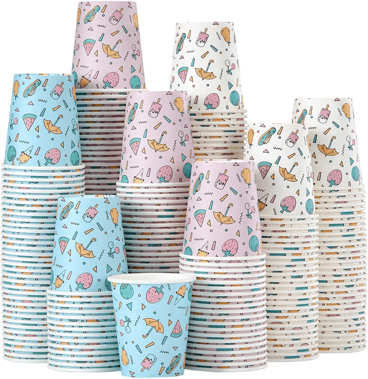 SIUQ 300 Pack 5 oz Paper Cups,Disposable Cups,Small Drink Cups ...