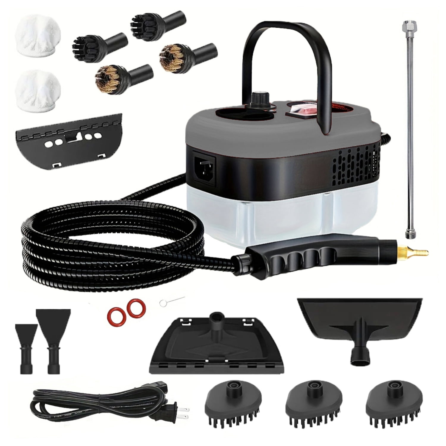 SIVROCK 2500W Handheld Steam Cleaner with 12 Attachments, 1.2L Tank for ...