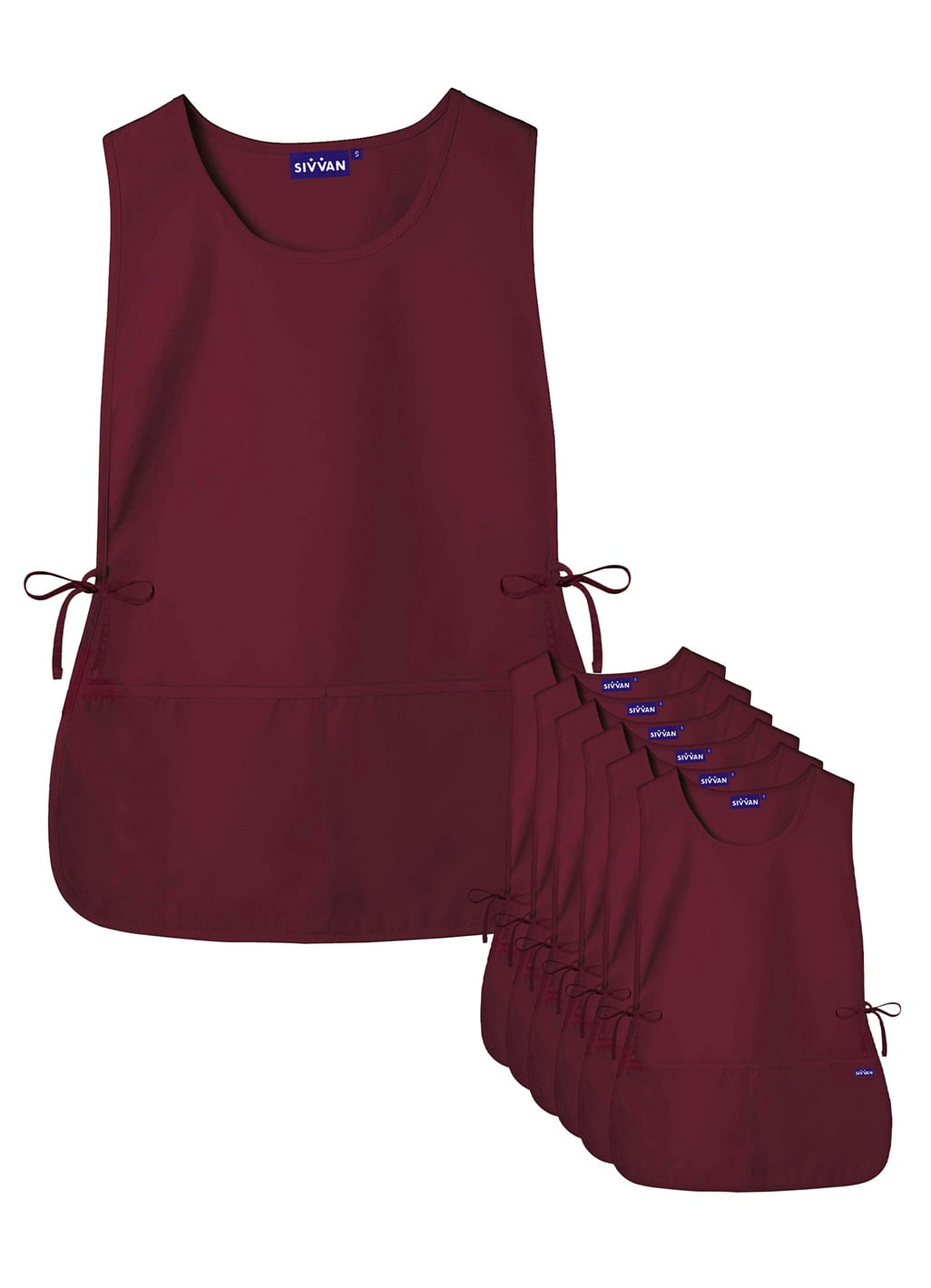 Sivvan Unisex Cobbler Apron (6 Pack) - Adjustable Waist Ties, 2 Deep ...