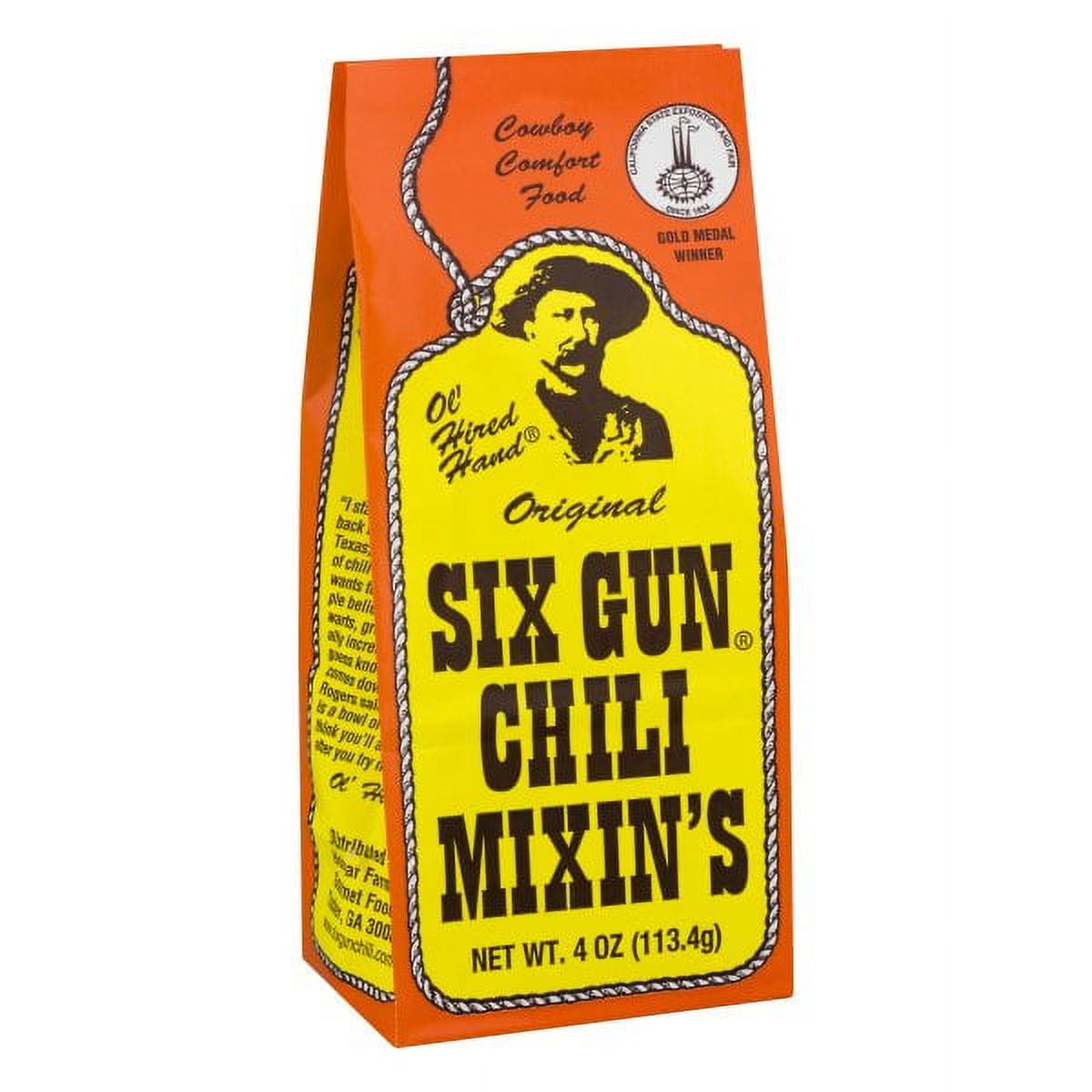 SIX GUN Chili Mixins, Organic Mexican Spices Seasonings, Cowboy Comfort Food, Gluten Free - 12 X ...