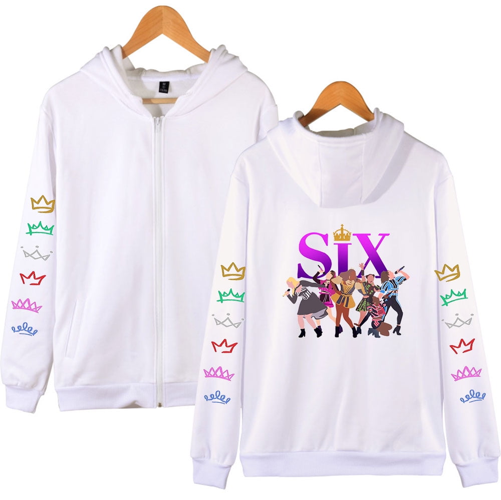 SIX The Musical Tour 2024 Merch Zip Up Hoodie Men Women Fashion Hooded ...