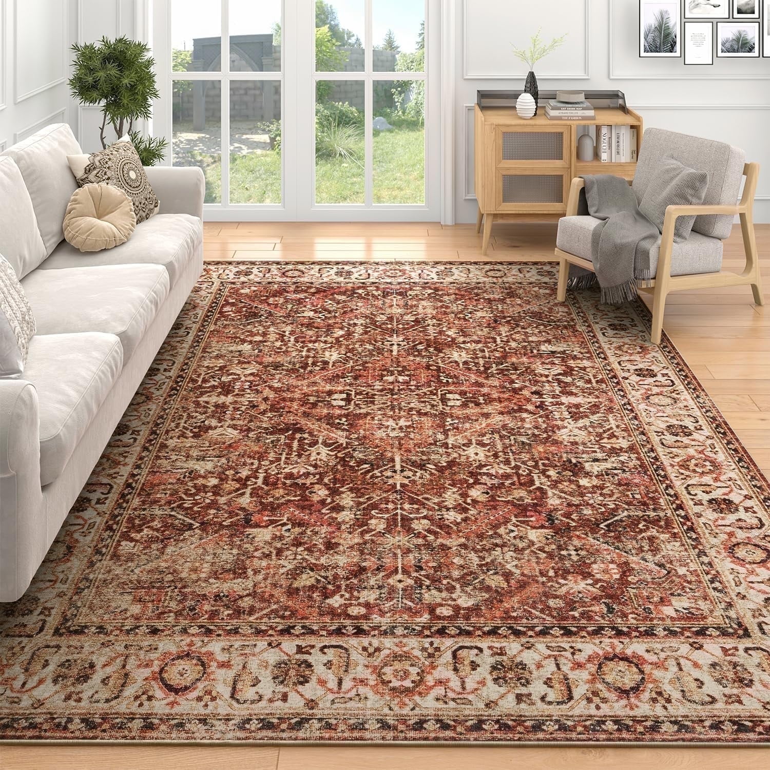 SIXHOME 10'x14' Area Rugs for Living Room Washable Rugs Carpet Vintage ...
