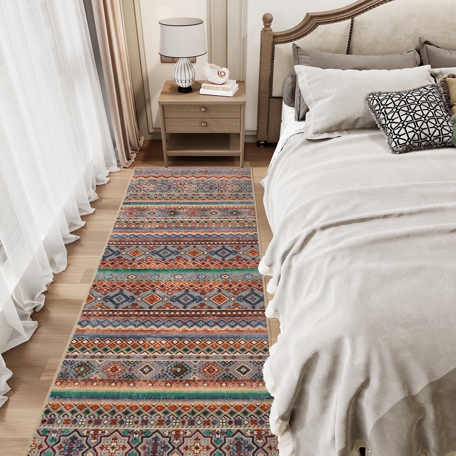SIXHOME 3'x10' Runner Rugs Vintage Boho Washable Rugs Runner Soft ...
