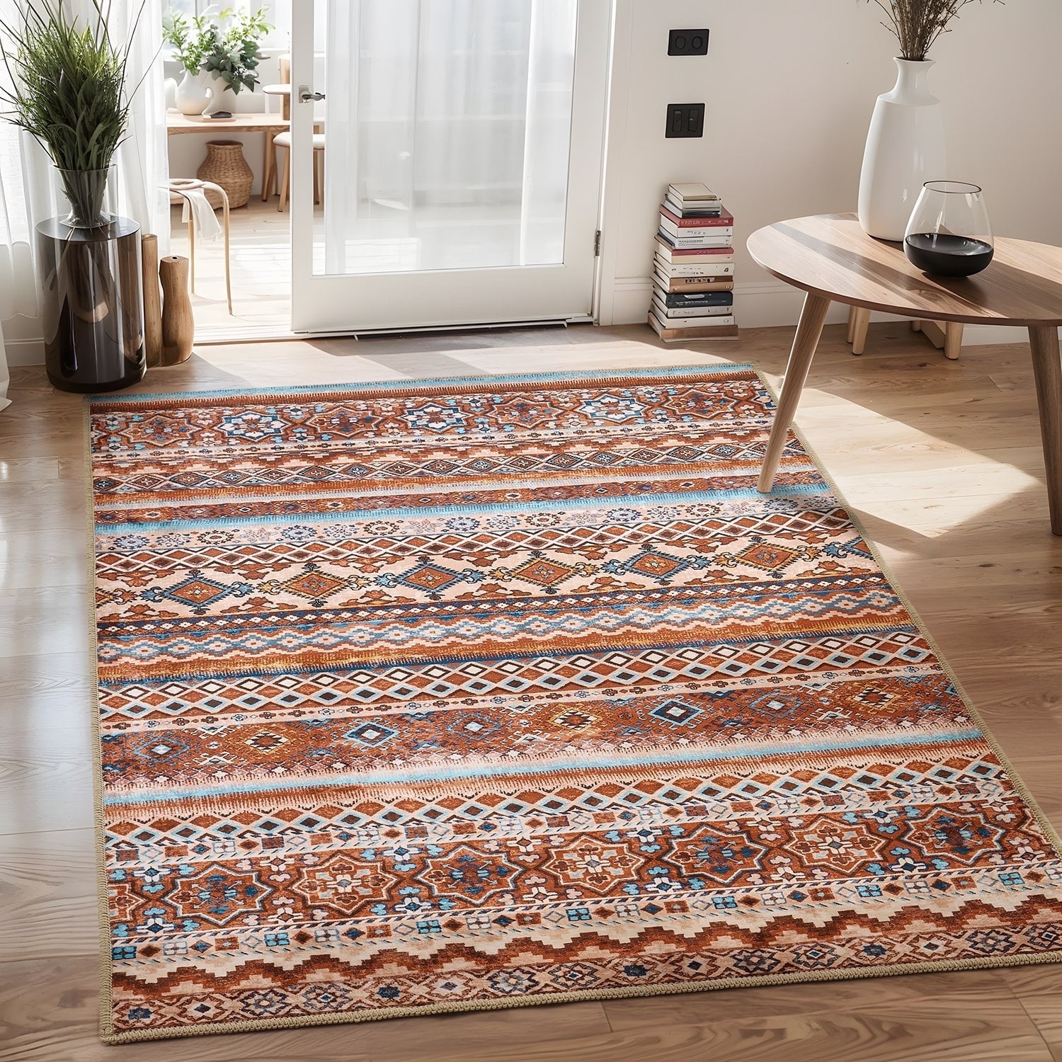 SIXHOME 3'x5' Area Rugs for Living Room Washable Rugs Vintage Boho Area ...