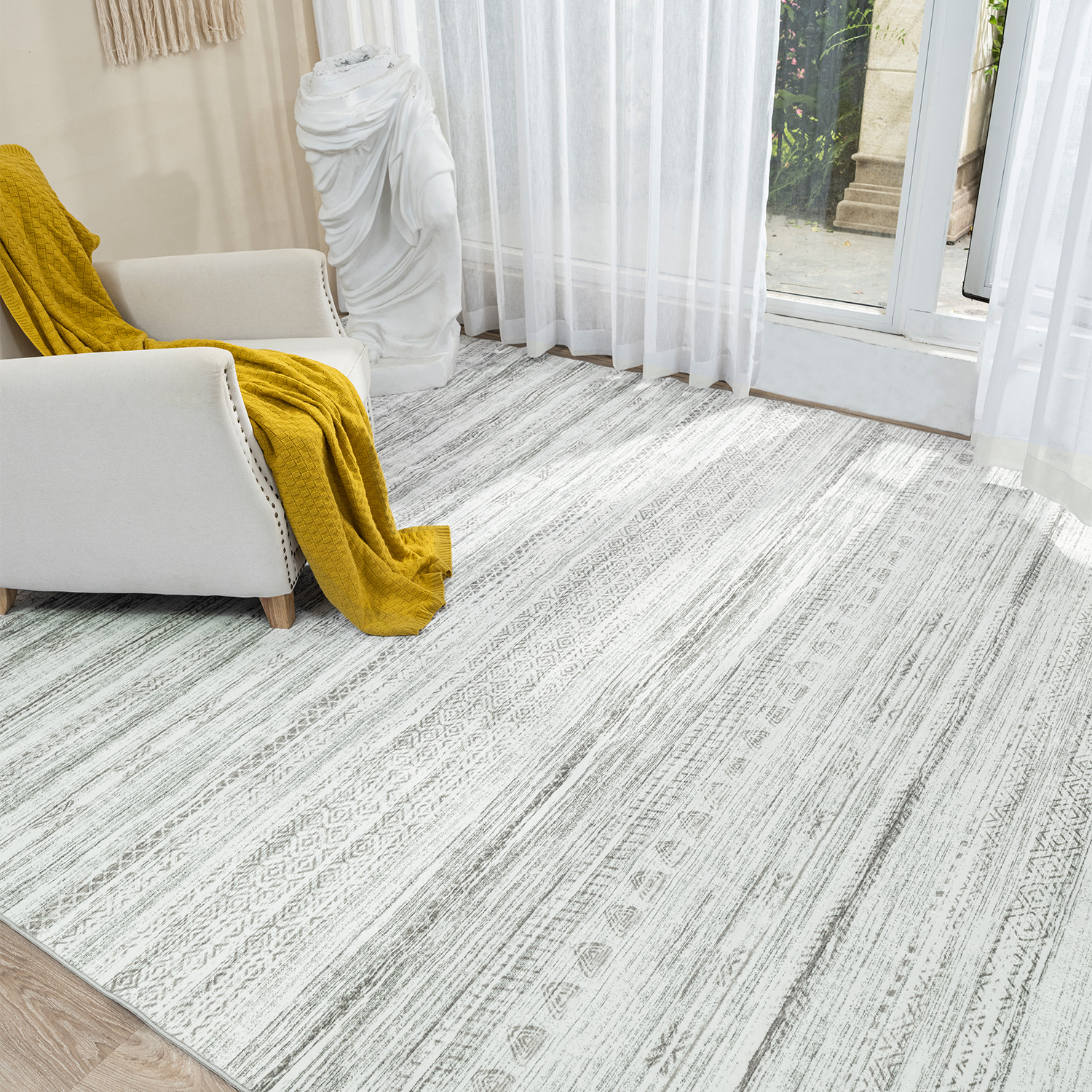 Thumbprintz Circle Variations Monogram Neutral Rug - Walmart.com