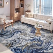 BERTHMEER 8'x10' Abstract Area Rugs for Living Room Bedroom Dining Room ...
