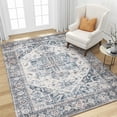 SIXHOME 5'x7' Vintage Medallion Area Rug, Washable, Non Slip, Soft, for ...