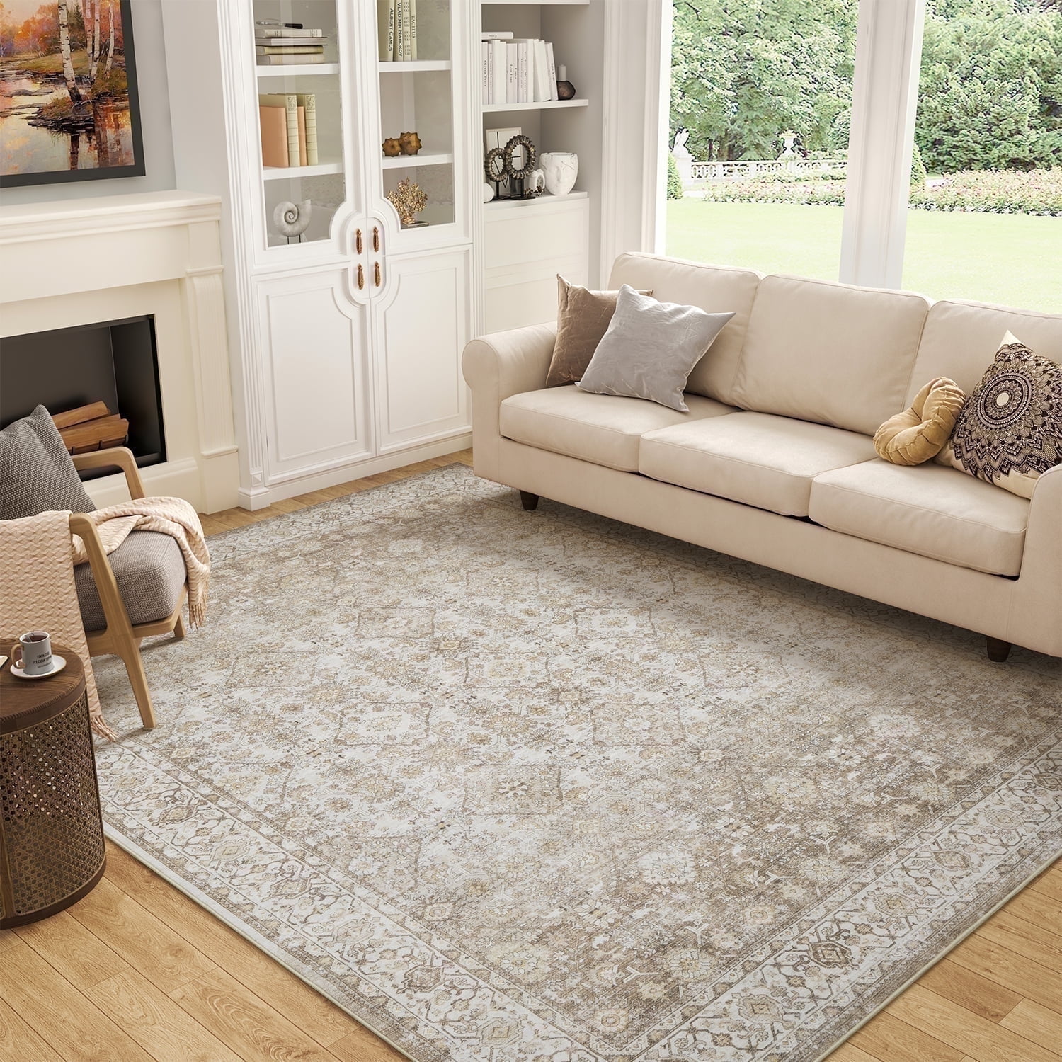 SIXHOME 8'x10' Area Rugs for Living Room Washable Rugs Ombre Vintage ...