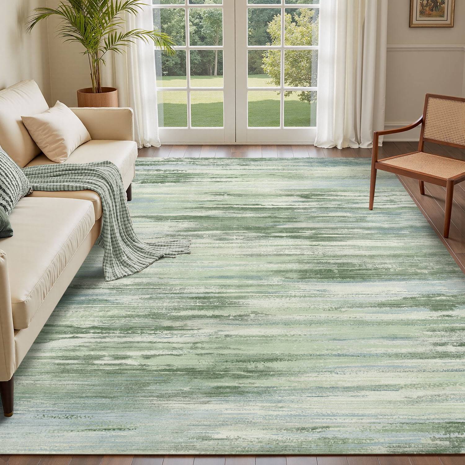 SIXHOME 8'x10' Area Rugs for Living Room Washable Rugs Modern Abstract ...