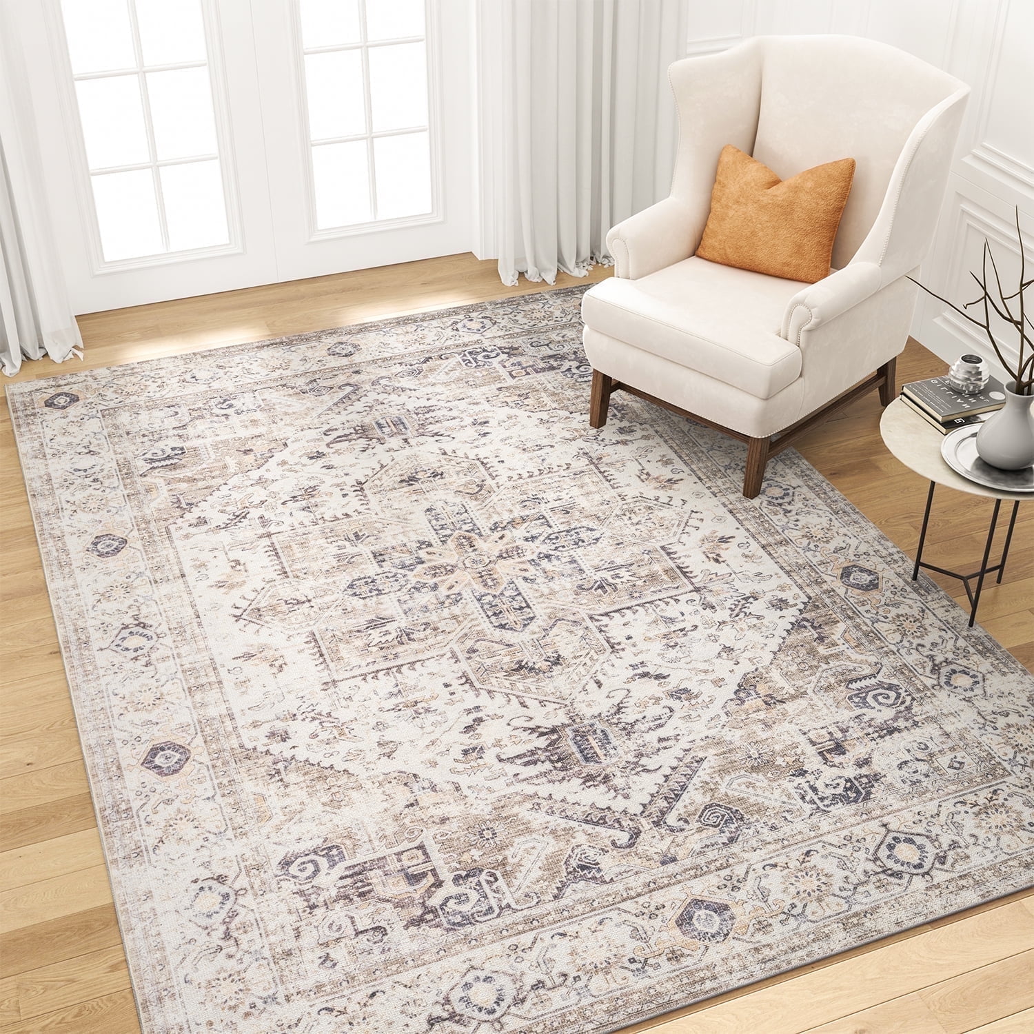 SIXHOME 9'x12' Area Rugs for Living Room Vintage Washable Rugs Oriental ...