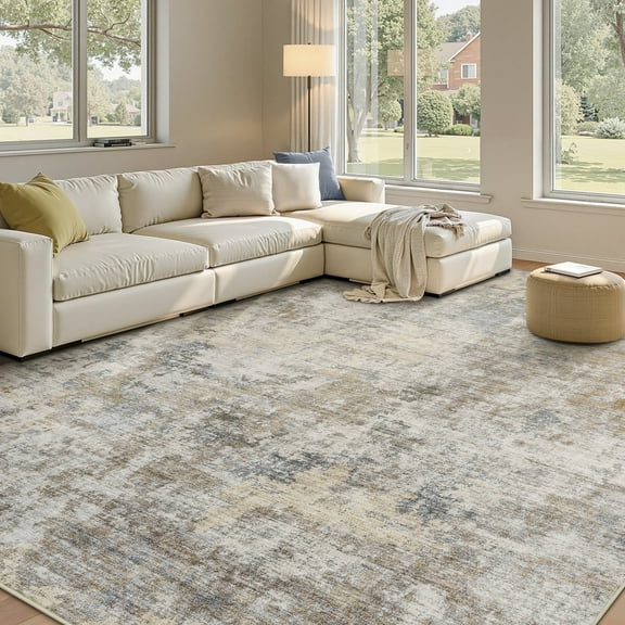 Area Rug for Living Room, Pink Marble Non-Slip Indoor Large Carpet for ...