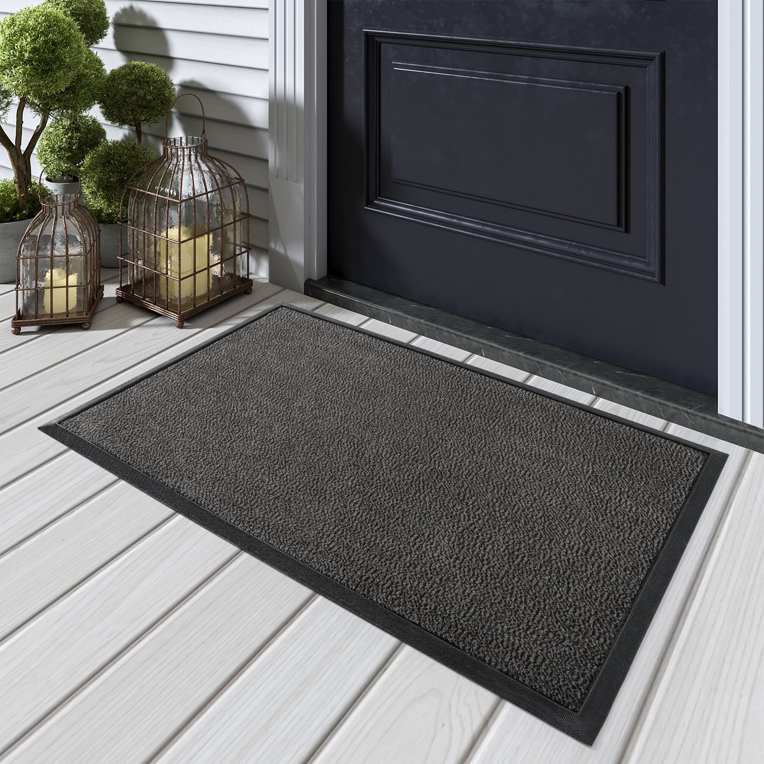 SIXHOME Doormats Non Slip Outdoor Rugs Front Back Door Mat Rubber ...