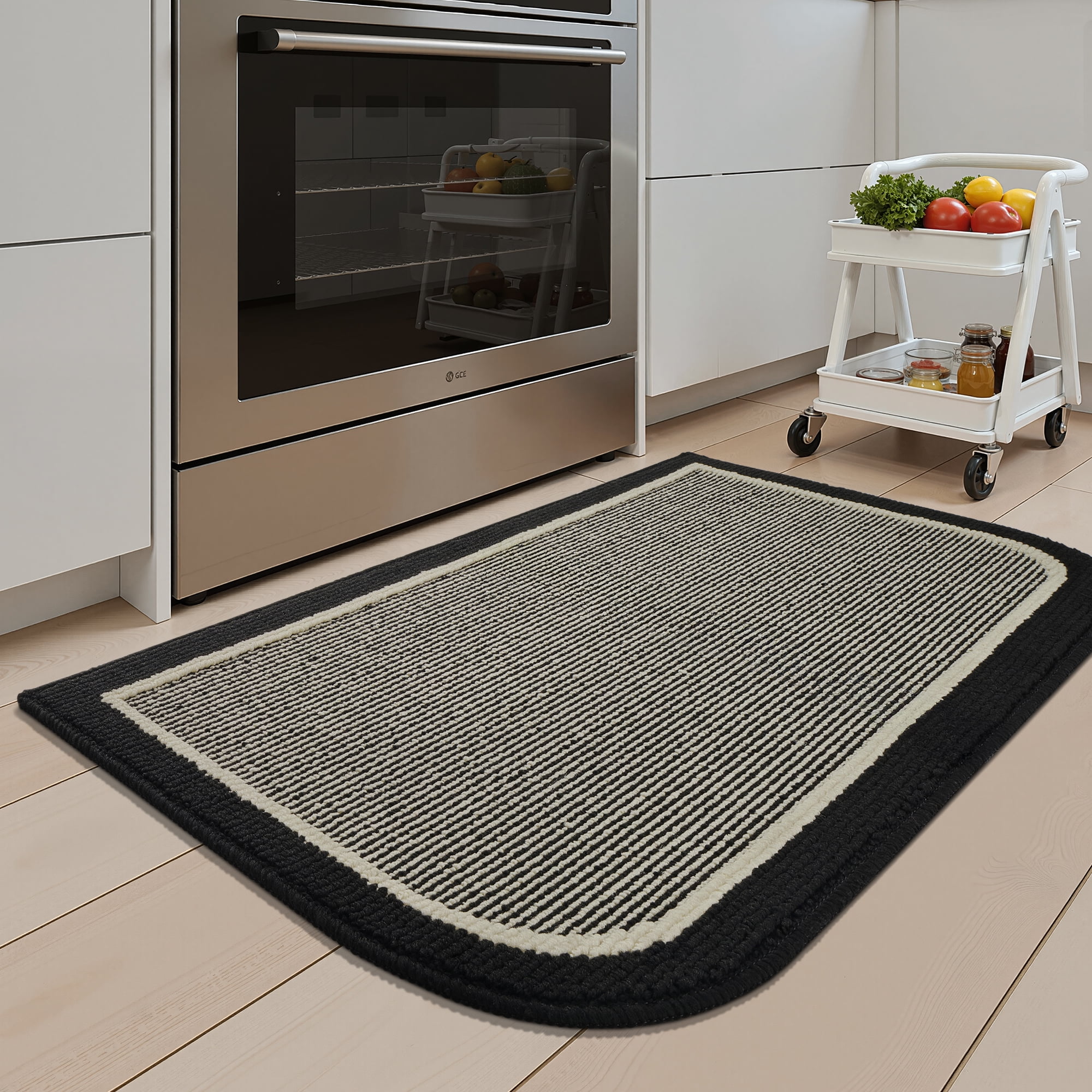 SIXHOME Non-Slip Kitchen Rug, Washable 17"x30" Twill Floor Mat, Half ...