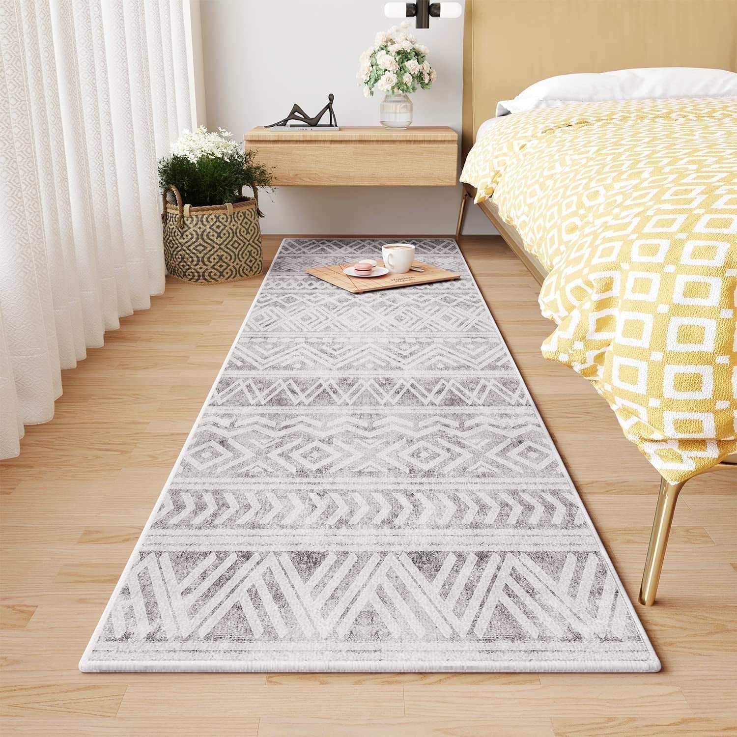 SIXHOME Kitchen Rugs 2'x6' Runner Rug Washable Boho Area Rug Runner Non ...