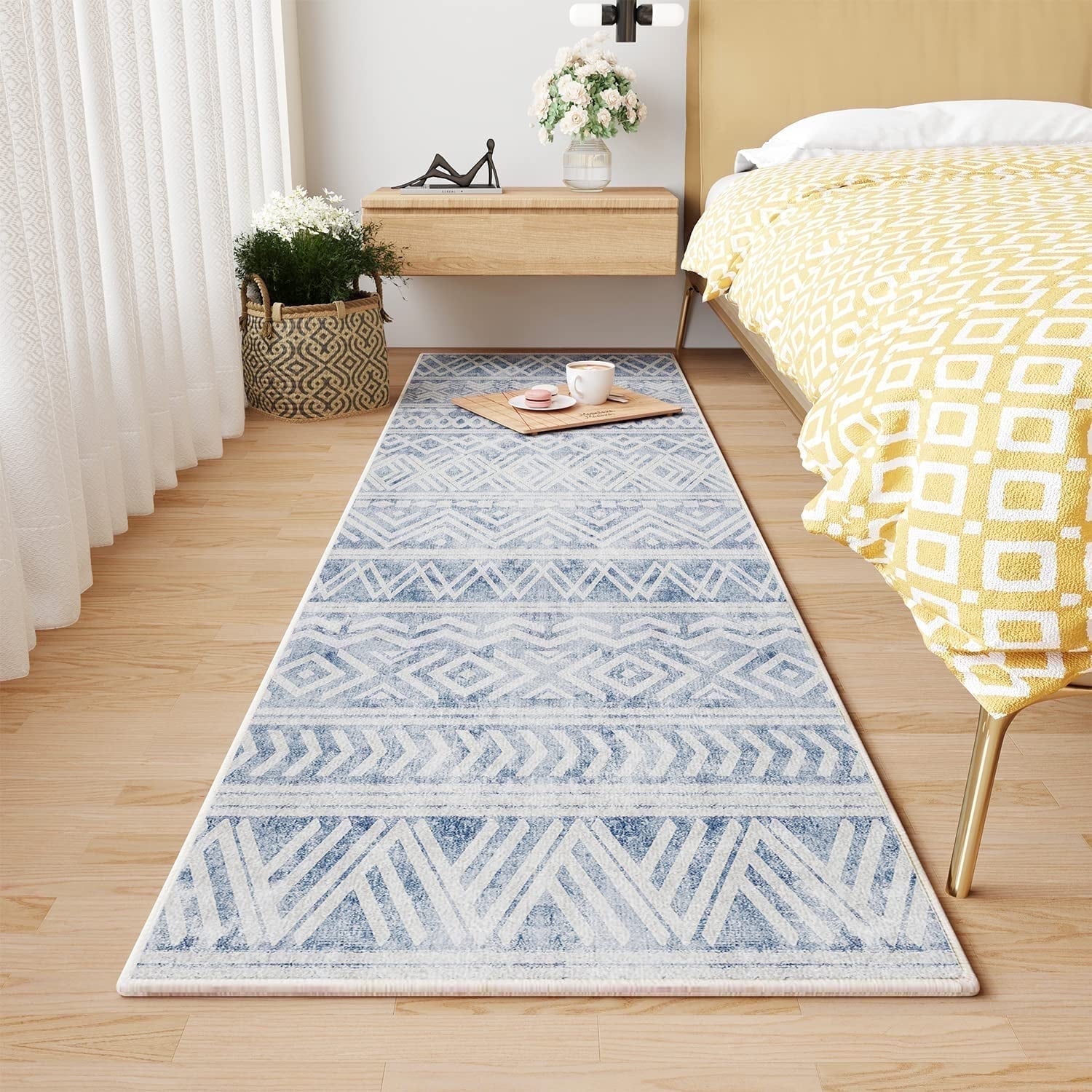 SIXHOME Kitchen Rugs 2'x6' Runner Rug Washable Boho Area Rug Runner Non ...